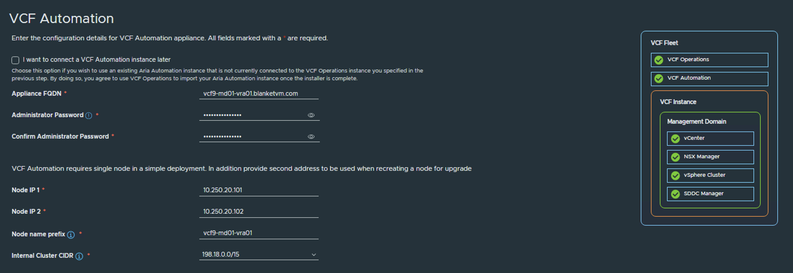VCF 9 Deployment PART2: VCF deployment. – BlanketVM