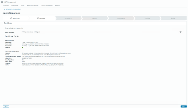 VCF 9 Deployment PART3: VCF Operation for Logs deployment. – BlanketVM
